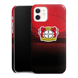 DeinDesign iPhone 12 Handy Premium Case Smartphone Handyh&uuml;lle Schutzh&uuml;lle gl&auml;nzend Bayer 04 Leverkusen Official Licensed Product Stadium Premium Case