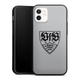 DeinDesign iPhone 12 mini Handy Premium Silikon H&uuml;lle Handyh&uuml;lle schwarz Case Logo Official Licensed Product Vfb Stuttgart Silikon Premium Case