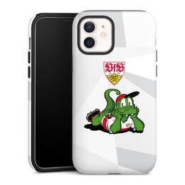 DeinDesign iPhone 12 mini Handy Panzer Handyh&uuml;lle robuste Outdoor H&uuml;lle Schutzh&uuml;lle matt Official Licensed Product Mascot Vfb Stuttgart Tough Case