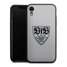 DeinDesign iPhone Xr Handy Premium Silikon H&uuml;lle Handyh&uuml;lle schwarz Case Logo Official Licensed Product Vfb Stuttgart Silikon Premium Case