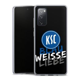 DeinDesign Galaxy S20 FE 5G Handy Silikon H&uuml;lle Case transparent Handyh&uuml;lle Ksc Official Licensed Product Karlsruher Sc Silikon Case