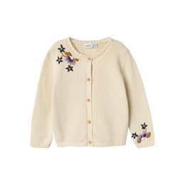 name it Strickjacke NMFSALLI LS KNIT CARD, beige, 104