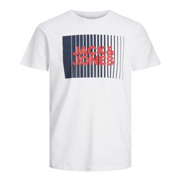 Jack & Jones JACK & JONES - T-Shirt LOGO in white, Gr.140