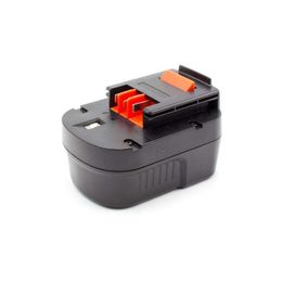 Akku kompatibel mit Black & Decker HP122KD, HP126F2B, HP126F2K, HP126F3B, HP126F3K Elektrowerkzeug (1500mAh NiMH 12 v) - vhbw