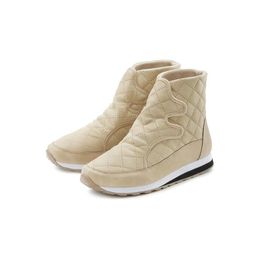 Lascana Stiefelette 'Stiefel, Winterstiefel, sportive Boots,' beige Gr. 40 für Damen