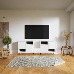 MYCS Sideboard Weiß - Sideboard: Schubladen in Weiß & Türen in Weiß - Hochwertige Materialien - 195 x 72 x 34 cm, konfigurierbar