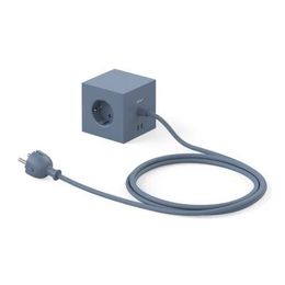 AVOLT Steckdose Square 1 Mattblau