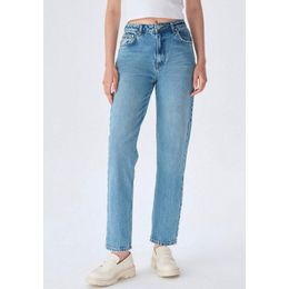 LTB 5-Pocket-Jeans Maggie X mit Kontrastnähten, blau