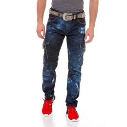 Cipo & Baxx Cipo & Baxx Bequeme Jeans mit auffälliger Waschung, blau