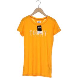 Tommy Jeans Damen T-Shirt, gelb, Gr. 36
