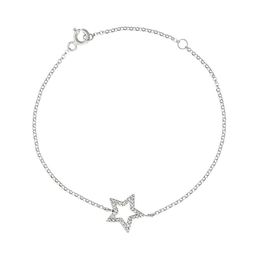 DIAMANTA Weißgold-Armkette "Perfect Star" mit Diamanten