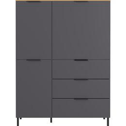 Germania California Highboard Holzwerkstoff Grau/Braun