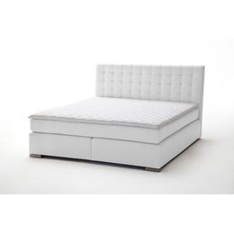 Meise Möbel Meise Möbel Lenno Boxspringbett Metallfuß/Stoff Kunstleder 100% 180x200 cm x cm Weiß