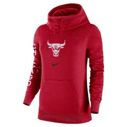 Chicago Bulls Club Fleece 2023/24 City Edition Nike NBA Damen-Hoodie mit hohem Kragen - Rot