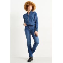 C&A Straight Jeans-Mid Waist-LYCRA®