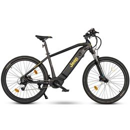 Jeep E-Bikes E-Bike MHM 7000, 9 Gang, Kettenschaltung, Mittelmotor, (mit Akku-Ladegerät), schwarz