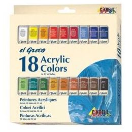 Kreul el Greco Acrylic Set 18 x 12 ml Tuben