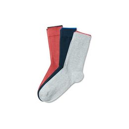 Tchibo 3 Paar Socken - Dunkelblau/Meliert - Gr.: 41-43