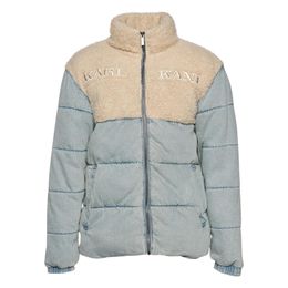 Karl Kani Winter Jacket male size XXS Beige / Blue denim / White