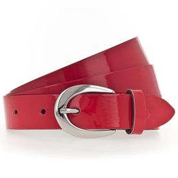 Tamaris G&uuml;rtel Damen Gr&ouml;&szlig;e 90 rot / silber