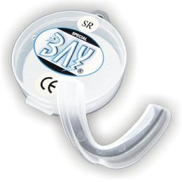 BAY-Sports Zahnschutz Zahnschützer mit Klick Box Erwachsene transparent