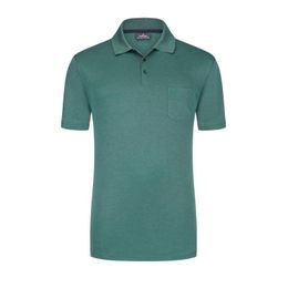&Uuml;bergr&ouml;&szlig;e : Ragman, Poloshirt in melierter Optik in Gr&uuml;n