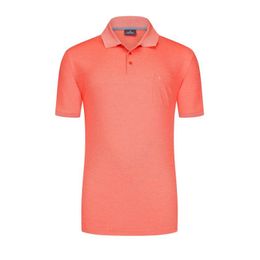 &Uuml;bergr&ouml;&szlig;e : Ragman, Poloshirt in melierter Optik in Orange