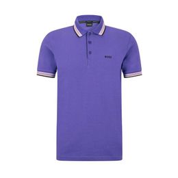 &Uuml;bergr&ouml;&szlig;e : BOSS Green, Poloshirt Paddy mit Kontraststreifen, Regular Fit in Lila