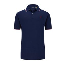 Übergröße : Polo Ralph Lauren, Poloshirt in Pique-Qualität mit Polosreiter-Stickerei in Marine