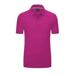 &Uuml;bergr&ouml;&szlig;e : BOSS, Poloshirt mit Logo-Stickerei in Pink