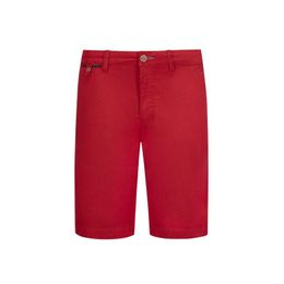 &Uuml;bergr&ouml;&szlig;e : Bugatti, Bermudas aus Baumwoll-Stretch in Rot