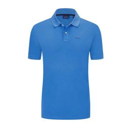 &Uuml;bergr&ouml;&szlig;e : Gant, Poloshirt in Piqu&eacute;-Qualit&auml;t mit Logostickerei in K&ouml;nigsblau