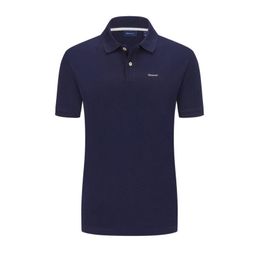 &Uuml;bergr&ouml;&szlig;e : Gant, Poloshirt in Piqu&eacute;-Qualit&auml;t mit Logostickerei in Marine
