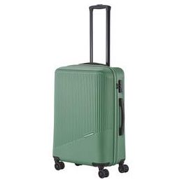 Travelite Reisekoffer Bali Trolley 67 cm 4 Rollen - Dunkelgrün