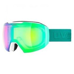 Uvex Skibrille Epic Attract CV Toric, white matt, magnet double lens S2 + yellow-clear (Toric) S1