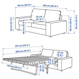 IKEA VIMLE 2er-Bettsofa