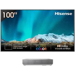 HISENSE 100L5HD inkl. Daylight Screen Videoprojektor(UHD 4K, 2600 Lumen, WLAN)