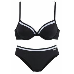 Lascana Bikini female Black size 38