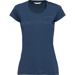 Vaude Funktionsshirt "Bisolo", Woll-Anteil, Kurzarm, für Damen, blau, 38