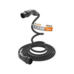 lapp Type 2 HELIX Convenience Charging Cable, up to 7,4 kW, 5 m, black