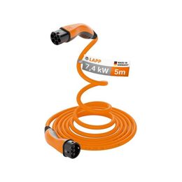 lapp Type 2 HELIX Convenience Charging Cable up to 7.4 kW 5 m orange
