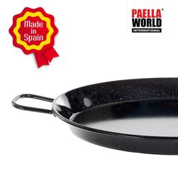 Paella World Original spanische Paella Pfanne Typ Valenciana emailliert 10cm 7,8cm 2cm