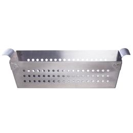 Paella World Edelstahl-Grillkorb 30x13x9 cm, integrierte Griffe