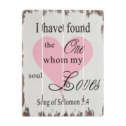 MyFlair Holzschild "I have found the one"