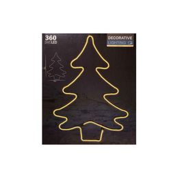 Koopmann Koopman - Dekorative Beleuchtung Tannenbaum Weihnachtsbaum mit 360 LEDs warmweiß 75 x 56 cm Leuchtbild