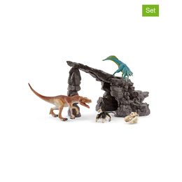 Schleich 7tlg. Set: Spielfiguren "Dino set with cave" - ab 5 Jahren