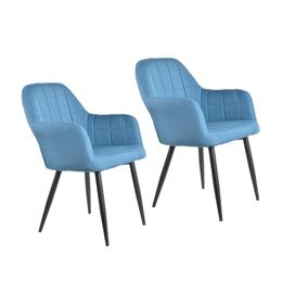 HTI-Living Stuhl Albany Webstoff Blau