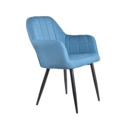 HTI-Living Stuhl Albany Webstoff Blau