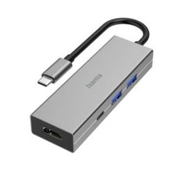 Hama 00200107 USB-C-Hub, Multiport, 4 Ports, 2x USB-A, USB-C, HDMI™