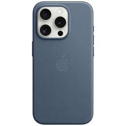 Apple Finewoven Case Backcover Apple iPhone 15 Pro Pazifikblau Induktives Laden, Stoßfest